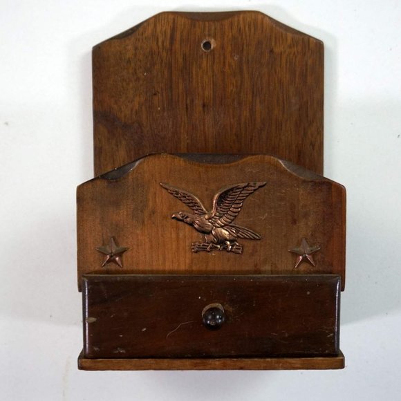 Vintage | Kitchen | Vintage Eagle Kitchen Match Box W Drawer Holder ...